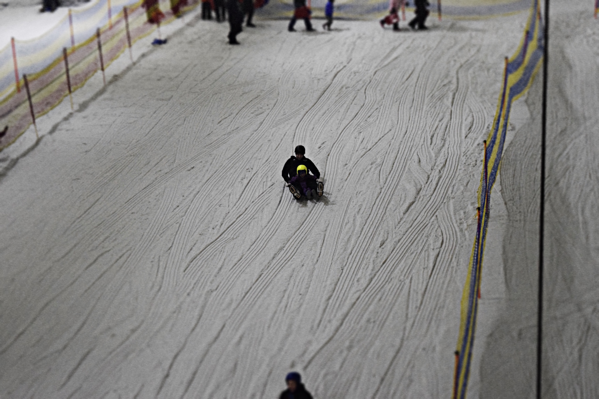 Sledging at Snow Factor Braehead - Glasgow With Kids